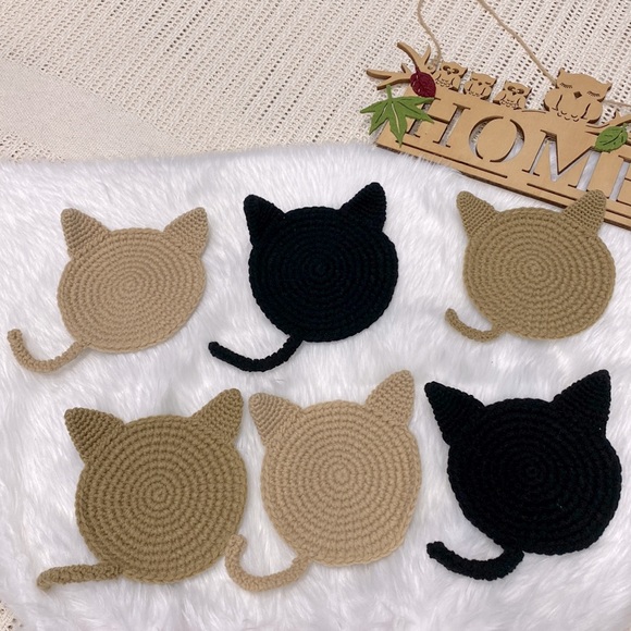 Handmade by AdiShilp Crafts | Accents | Handmade 6 Cat Adorable Crochet ...